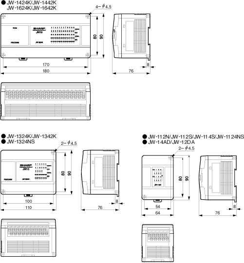 仕様｜JW10シリーズ：シャープ(SMS)